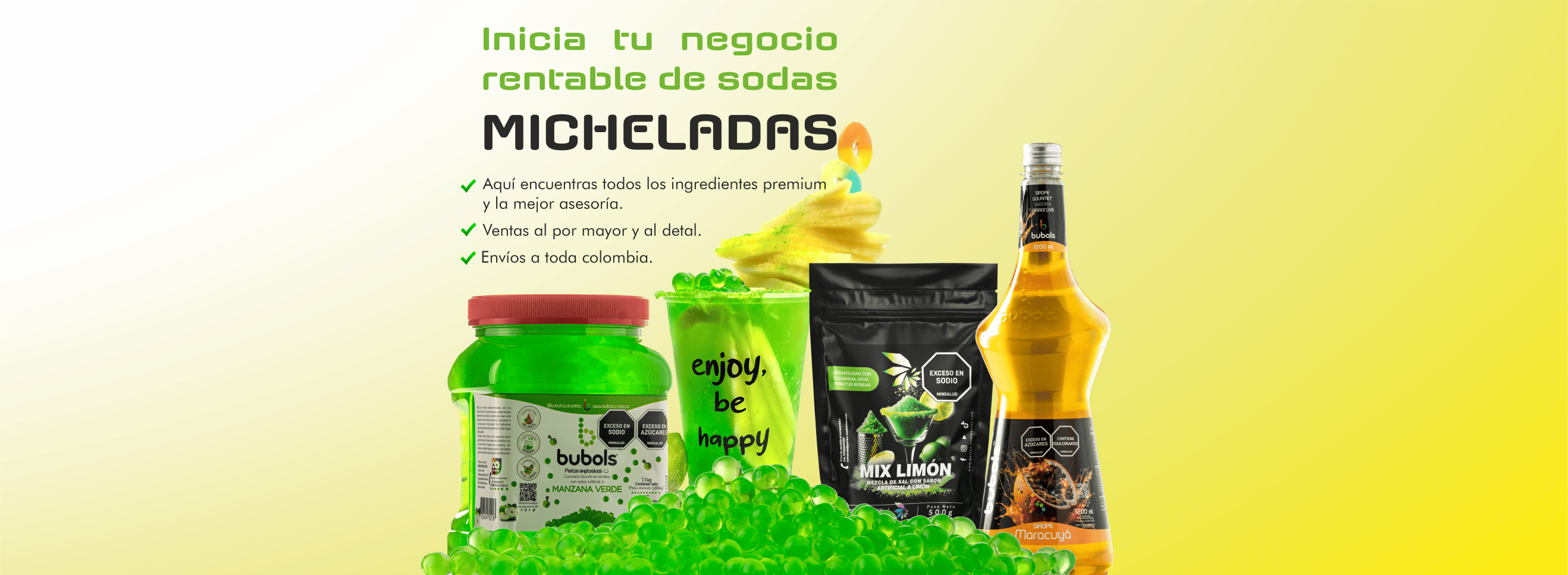 perlas explosivas y siropes bubols – Perlas explosivas Colombia